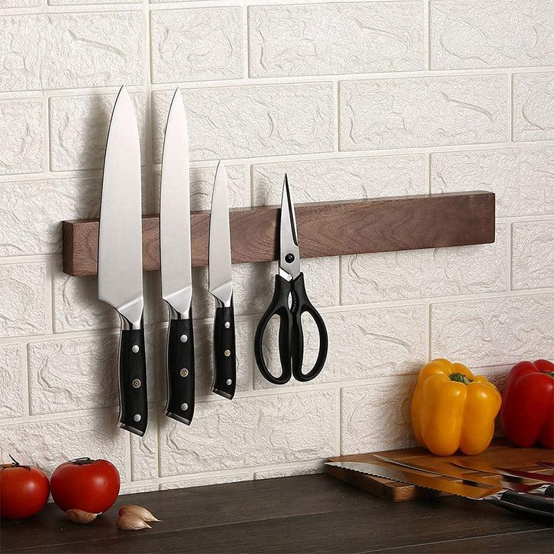 Magnetic Wooden Knife Rack - Wall Mounted Knife Holder – Hectorknives
